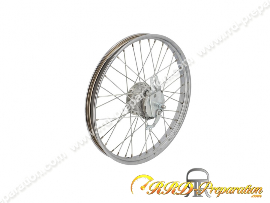 Complete 17-inch CGN spoked rear rim for PEUGEOT 103 moped
