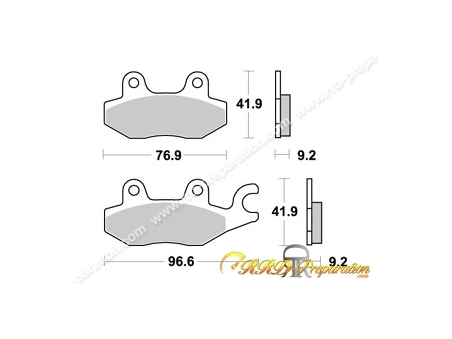 Brake plates AP RACING standard front/rear