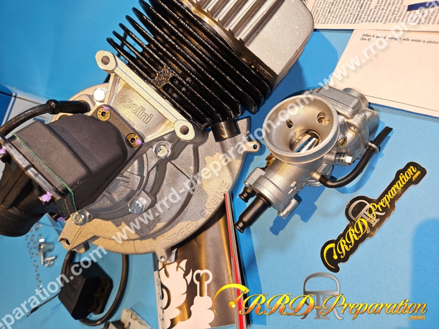 Moteur complet 72cc assemblé POLINI à clapets pour PIAGGIO CIAO BRAVO ...