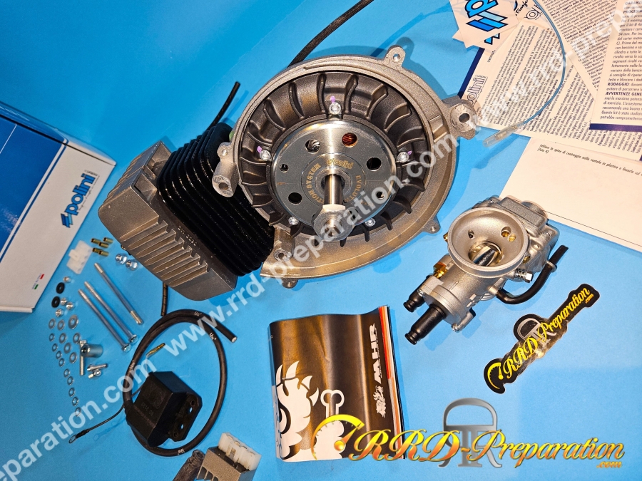 Moteur complet 72cc assemblé POLINI à clapets pour PIAGGIO CIAO BRAVO ...