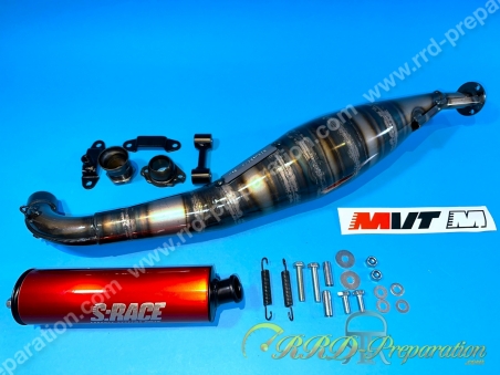 Exhaust MVT S-RACE Peugeot 103 SPX, RCX, CLIP & MVX square arm