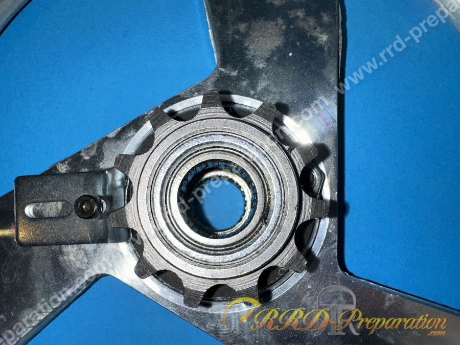 Plateau, poulie P2R aluminium 3 branches avec pignon de 11 dents pour ...