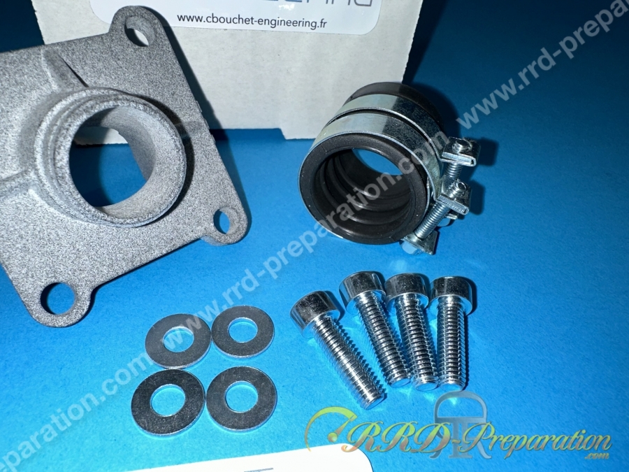 Tubo recto C. BOUCHET flexible 19 a 21mm para PEUGEOT 103 y MBK 51 con ...