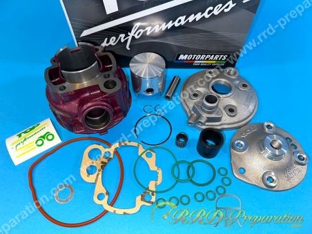 Kit 75cc Ø49,5mm TOP PERFORMANCES pink racing cast iron minarelli am6 ...