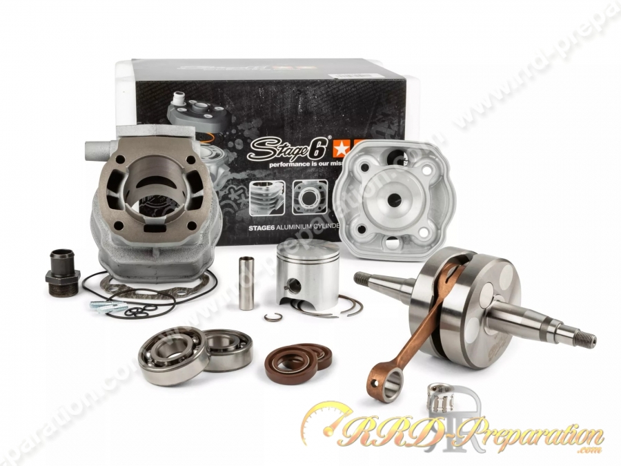 copy of Maxi cylinder / crankshaft / jar kit STAGE 6 sport MK2 for DERBI EURO 3 and 4 50cc