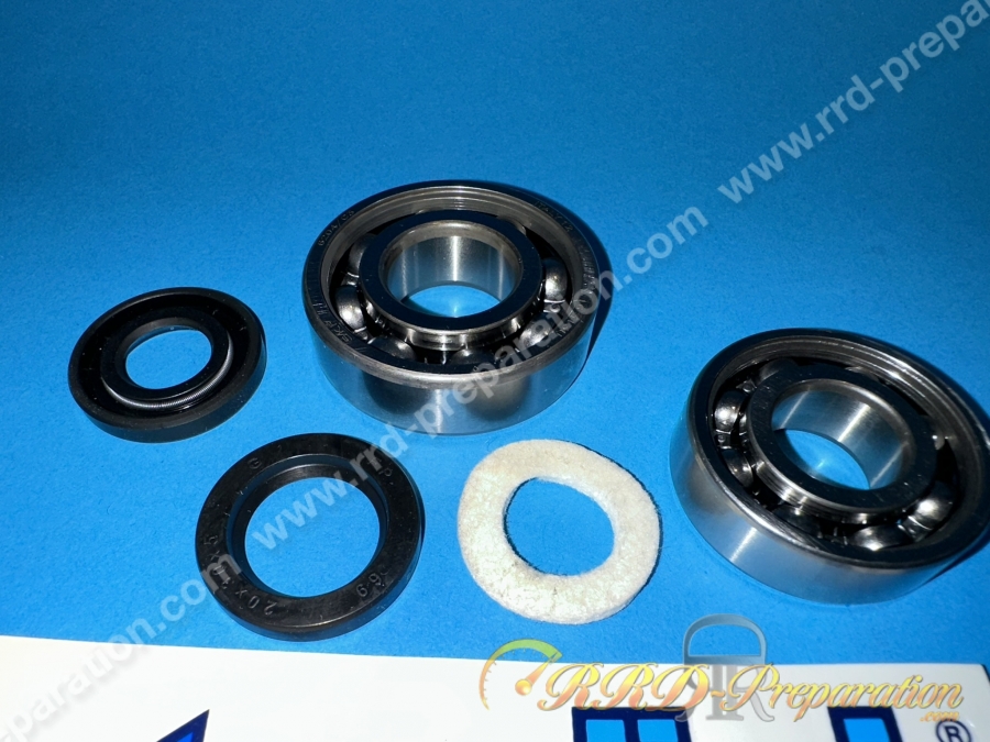 2 roulements de vilebrequin renforcés POLINI C3 cage acier riveté avec ...