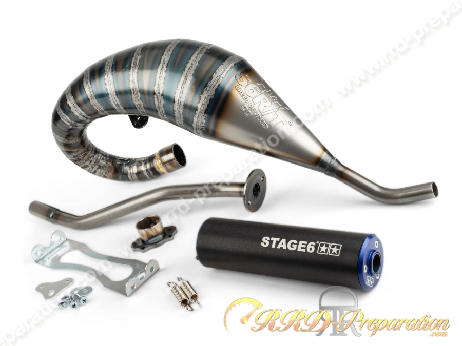 Exhaust STAGE 6 R/T 70 and 80cc high passage for DERBI SENDA, APRILIA ...