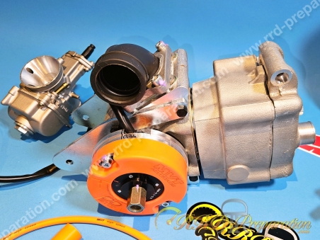 Moteur complet MBK 51 assemblé MVT G2B 70cc admission latérale ...