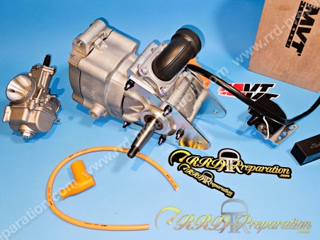 Moteur complet MBK 51 assemblé MVT G2B 70cc admission latérale ...