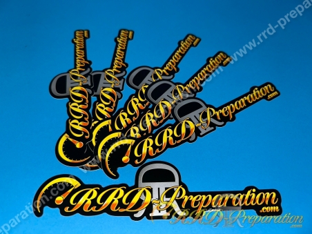 Sticker RRD 10 X 3cm precut adhesive