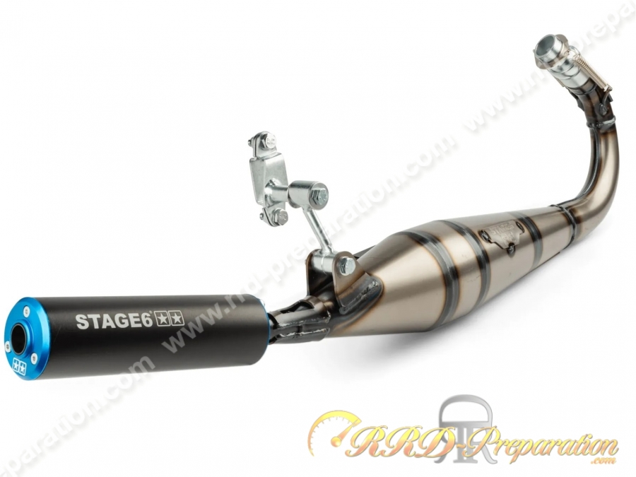 Pot d'échappement STAGE 6 STREETRACE pour MBK51/AV10 bras oscillant ...