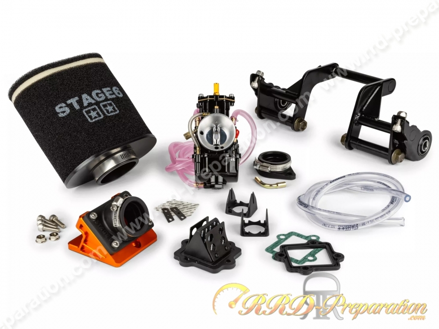 Kit de carburación completo STAGE 6 Ø28mm (hacia atrás con balancín) para NITRO, AEROX