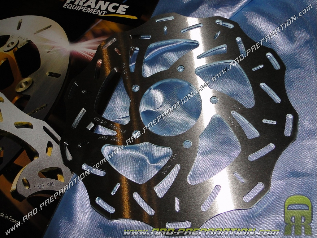 Disque de frein arrière FRANCE EQUIPEMENT wave Ø220mm pour moto 50cc ...